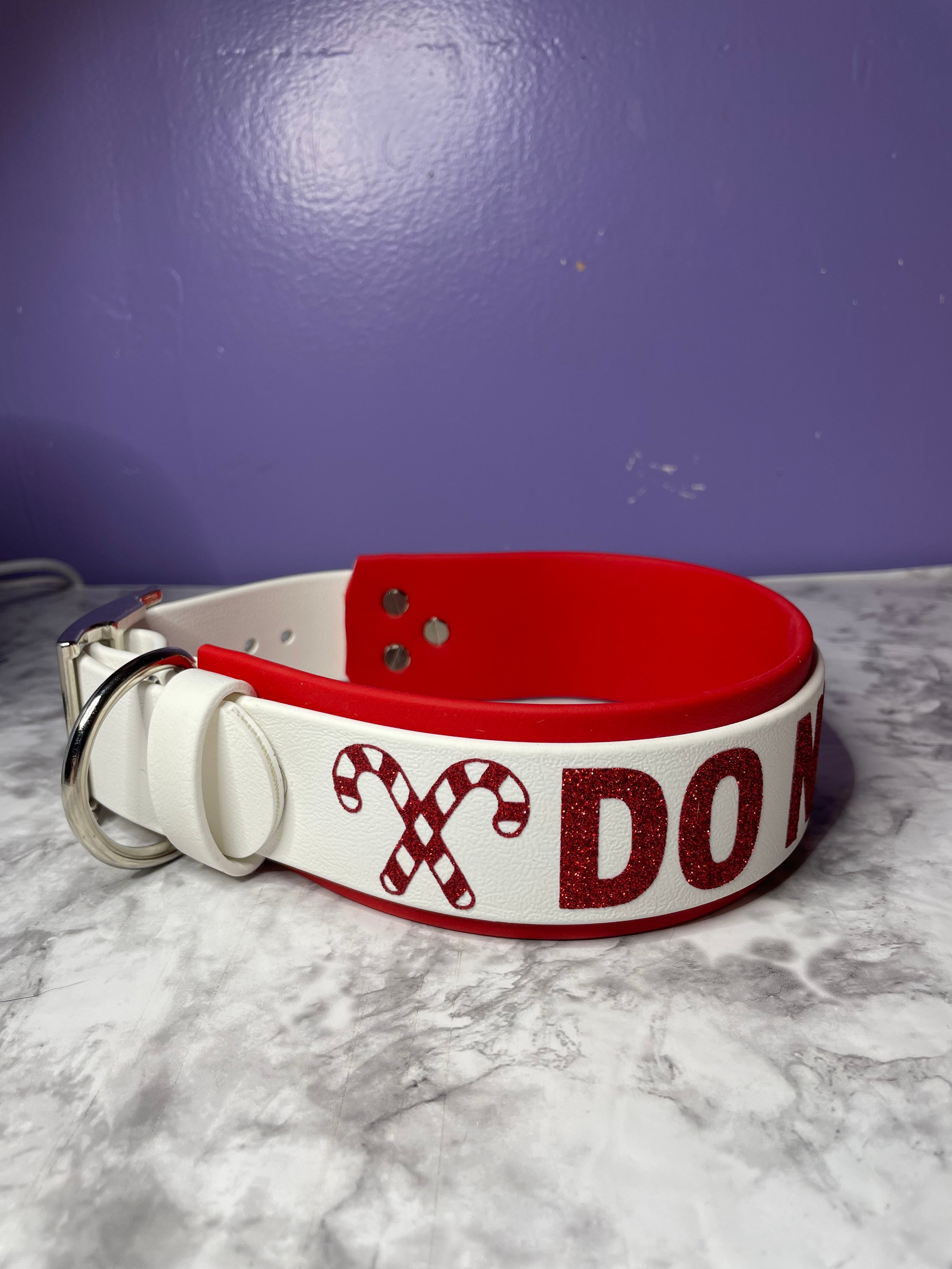 DO NOT PET candy cane collar | Mountain Dog Gear