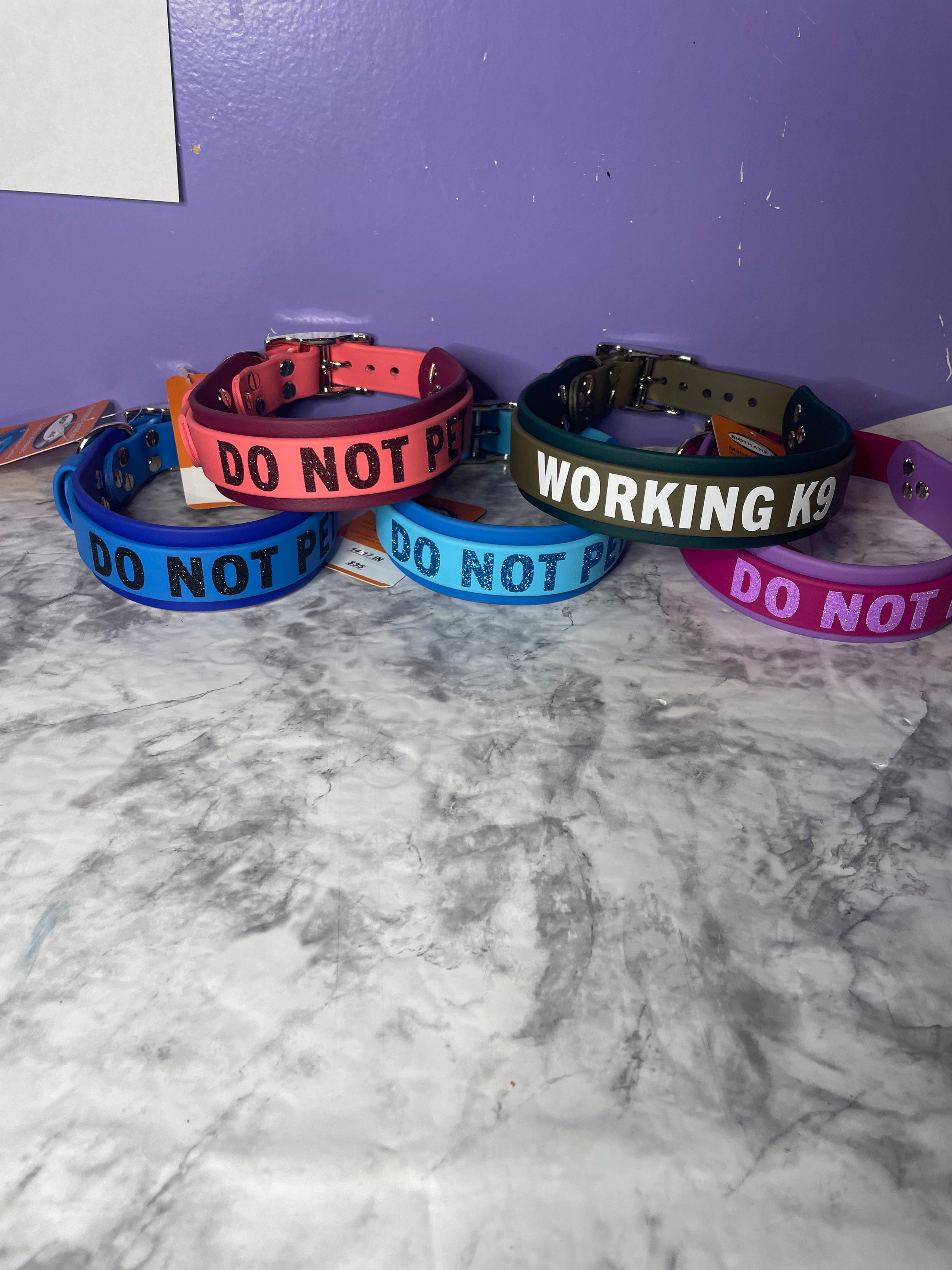 1.5 Double layered collars w/ lettering | Mountain Dog Gear