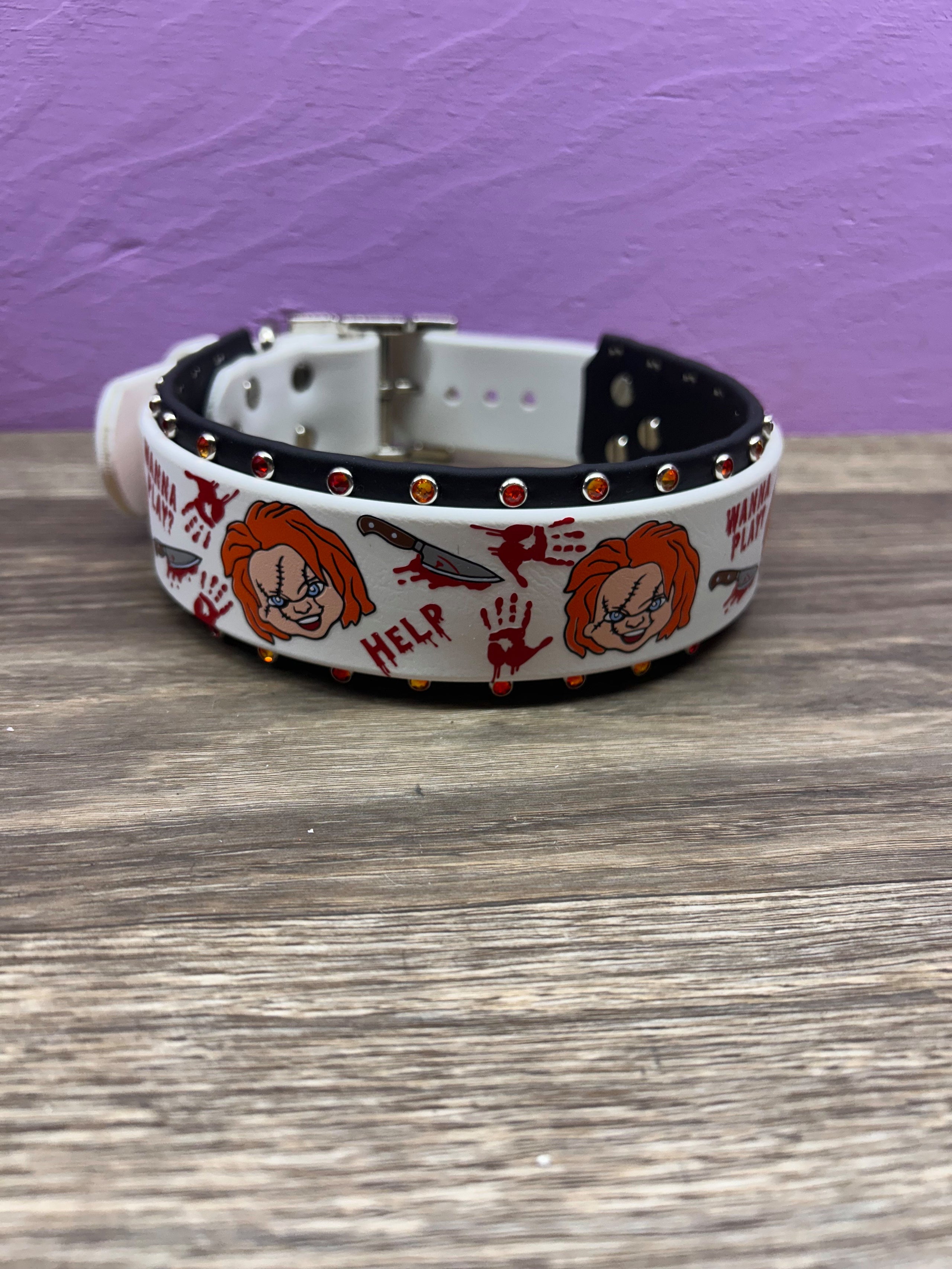 chucky theme crystal collar | Mountain Dog Gear